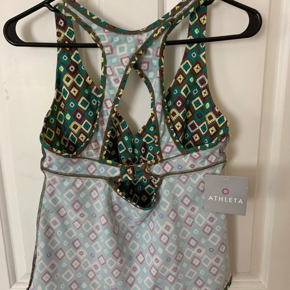 Athleta | Swim | Athleta Tankini Top Sz S Auroville Geo Nwt | Poshmark